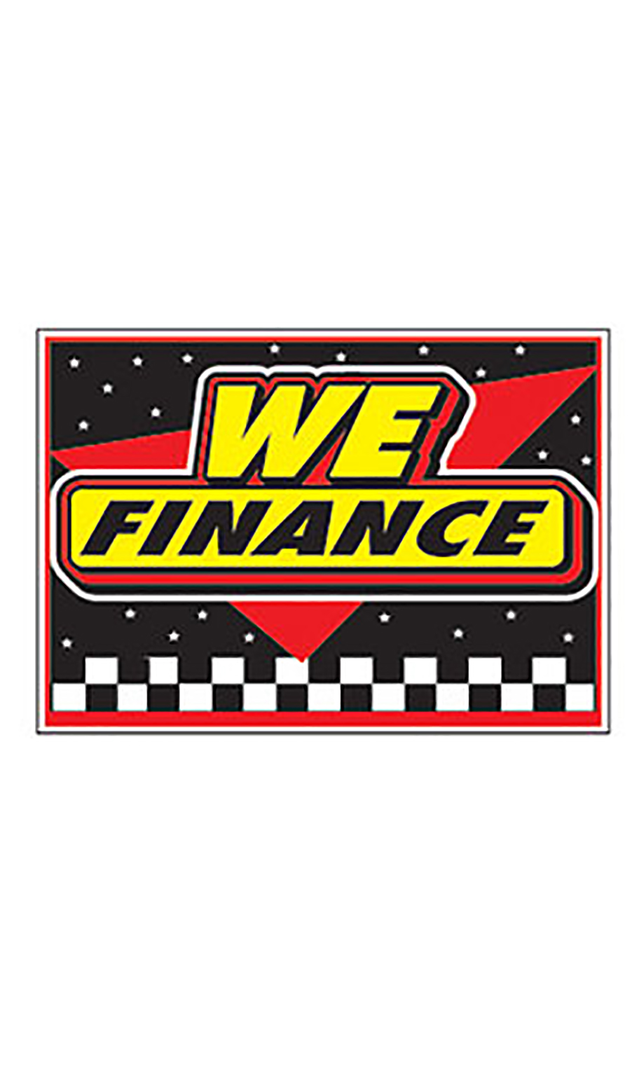 Curb Display Sign - "We Finance" | SSW Dealer Supply
