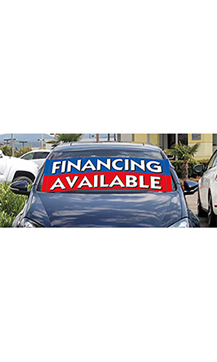 Windshield Banner -"Financing Available" - SSW Dealer Supply