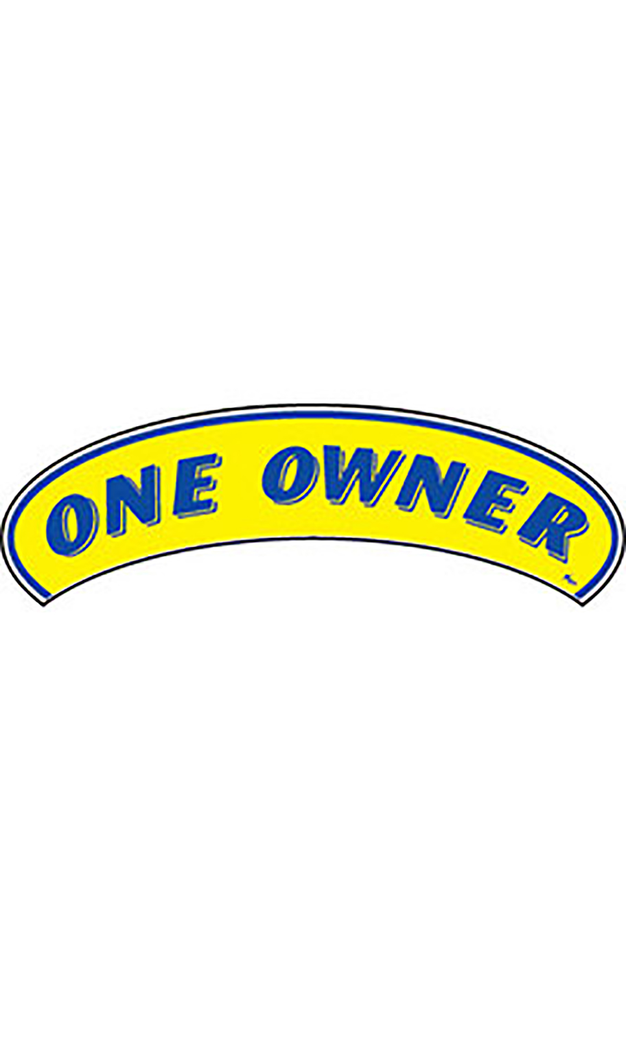 Arch Windshield Sticker- Blue/Yellow - "One Owner" | SSW Dealer Supply