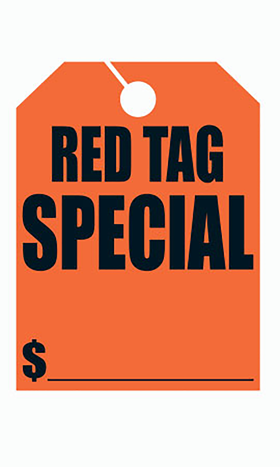 Mirror Hang Tags "Red Tag Special" | SSW Dealer
