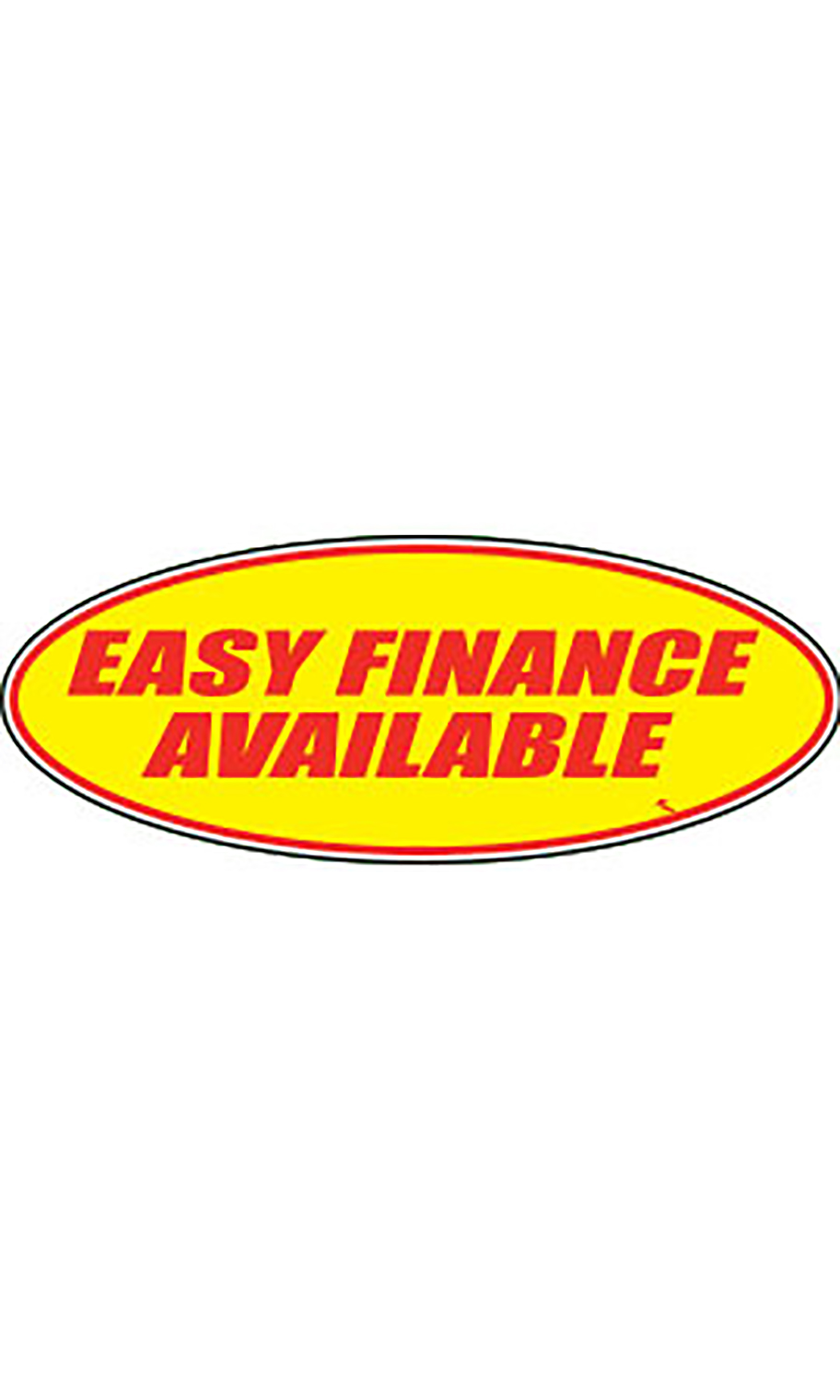 Red/Yellow "Easy Financing" Windshield Sticker | SSW Dealer