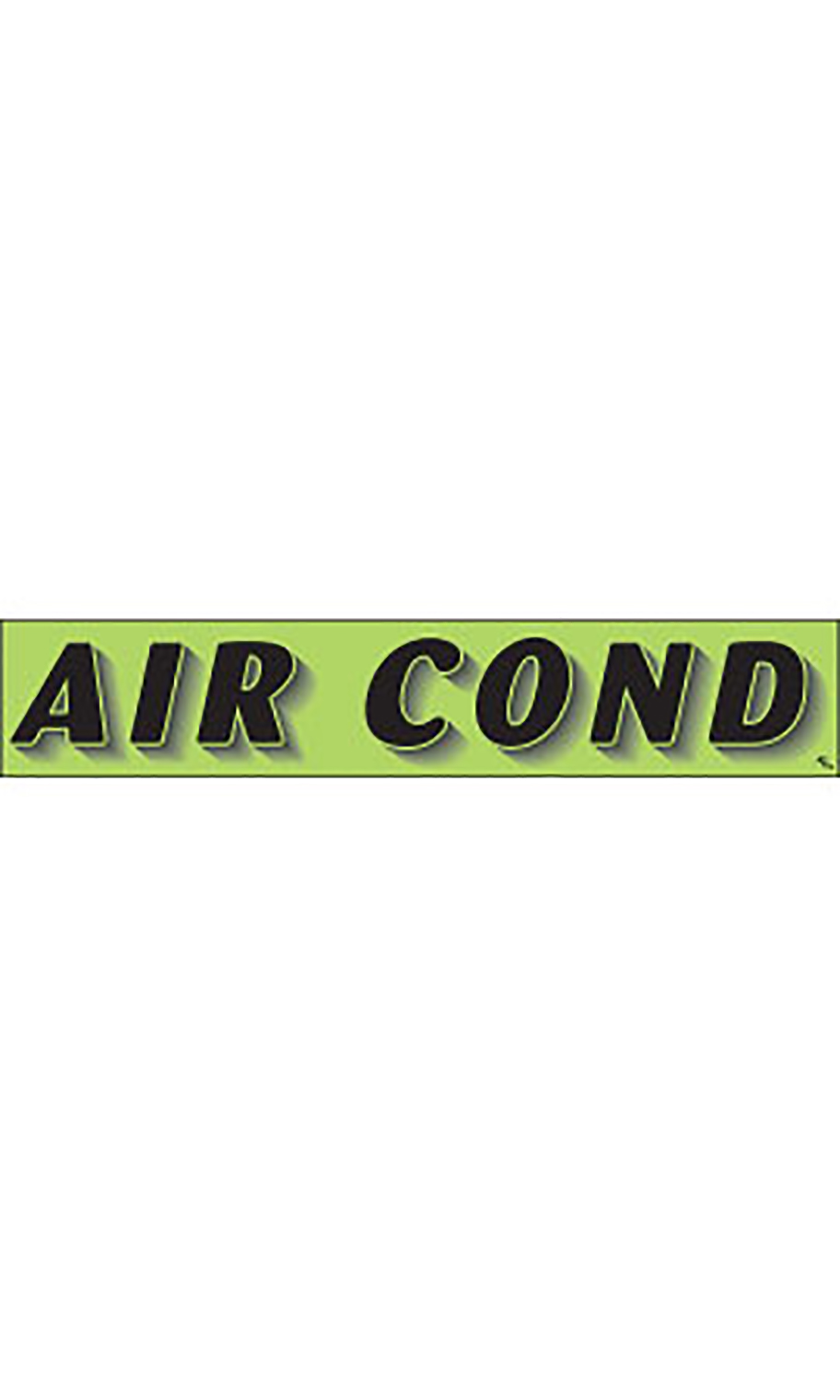 Green Windshield Sticker “Air Conditioning" | SSW Dealer