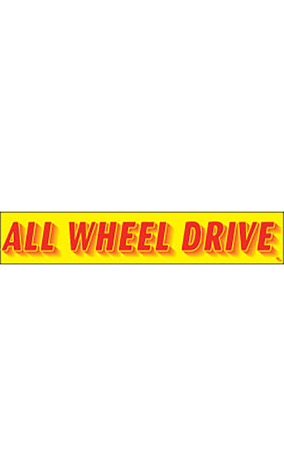 Rectangle Windshield Sticker “All Wheel Drive"| SSW