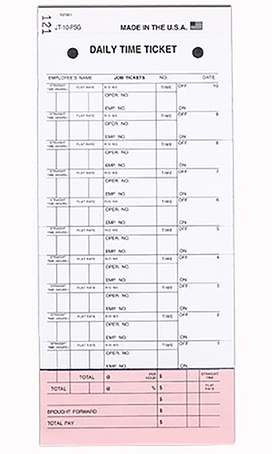 Technician's Daily Time Tickets | SSW Dealer Supply