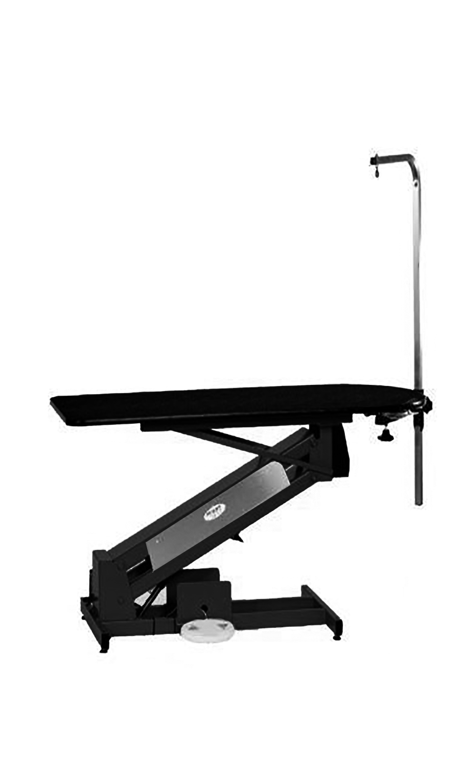 LowRider Black Electric Table with Rotating Post | Love Groomers