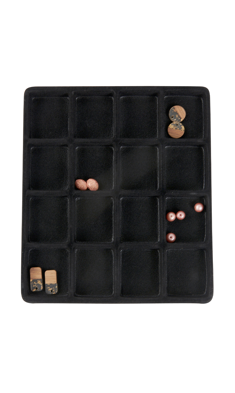 16 Section Flocked Tray Inserts- 7"L x 6-3/4"L