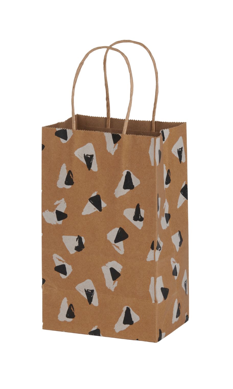 Small - Retro Paper Shopping Bags - Case of 100