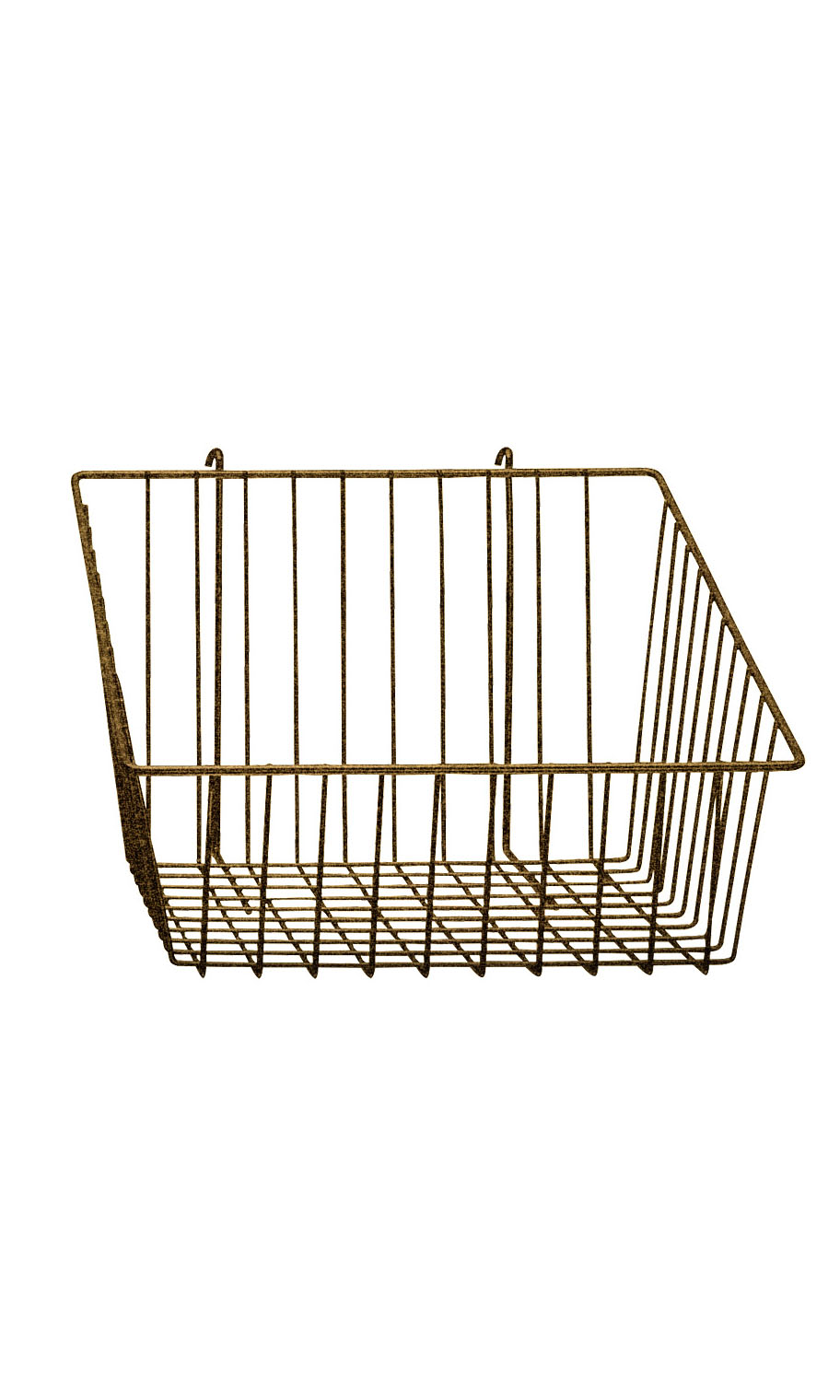 Copper 12x12x8 Basket with 4" Front - Store Supply Warehouse