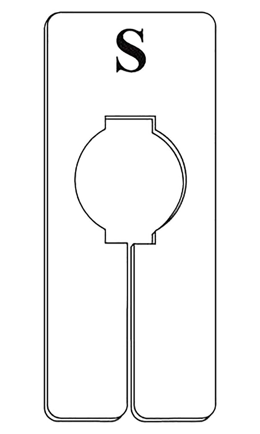 Wholesale 'S' Rectangular Size Dividers - Small | Store Supply