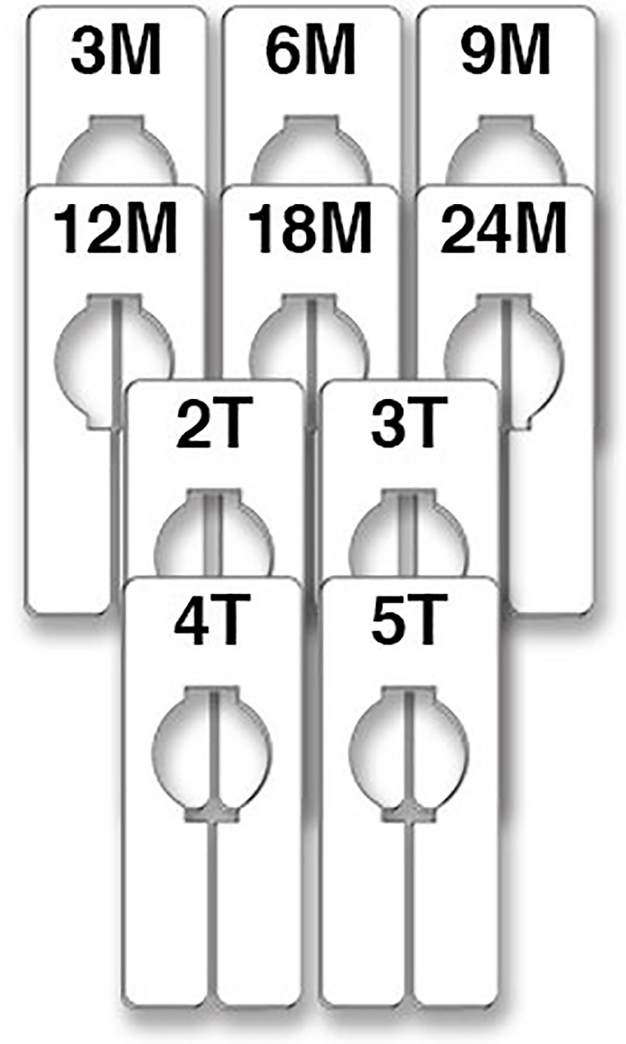 Infant & Toddler Rectangular Size Dividers | Store Supply