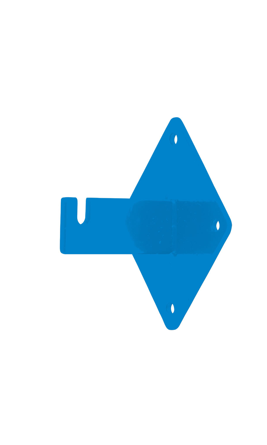 Blue Wall Mount Wire Grid Bracket - Store Supply Warehouse