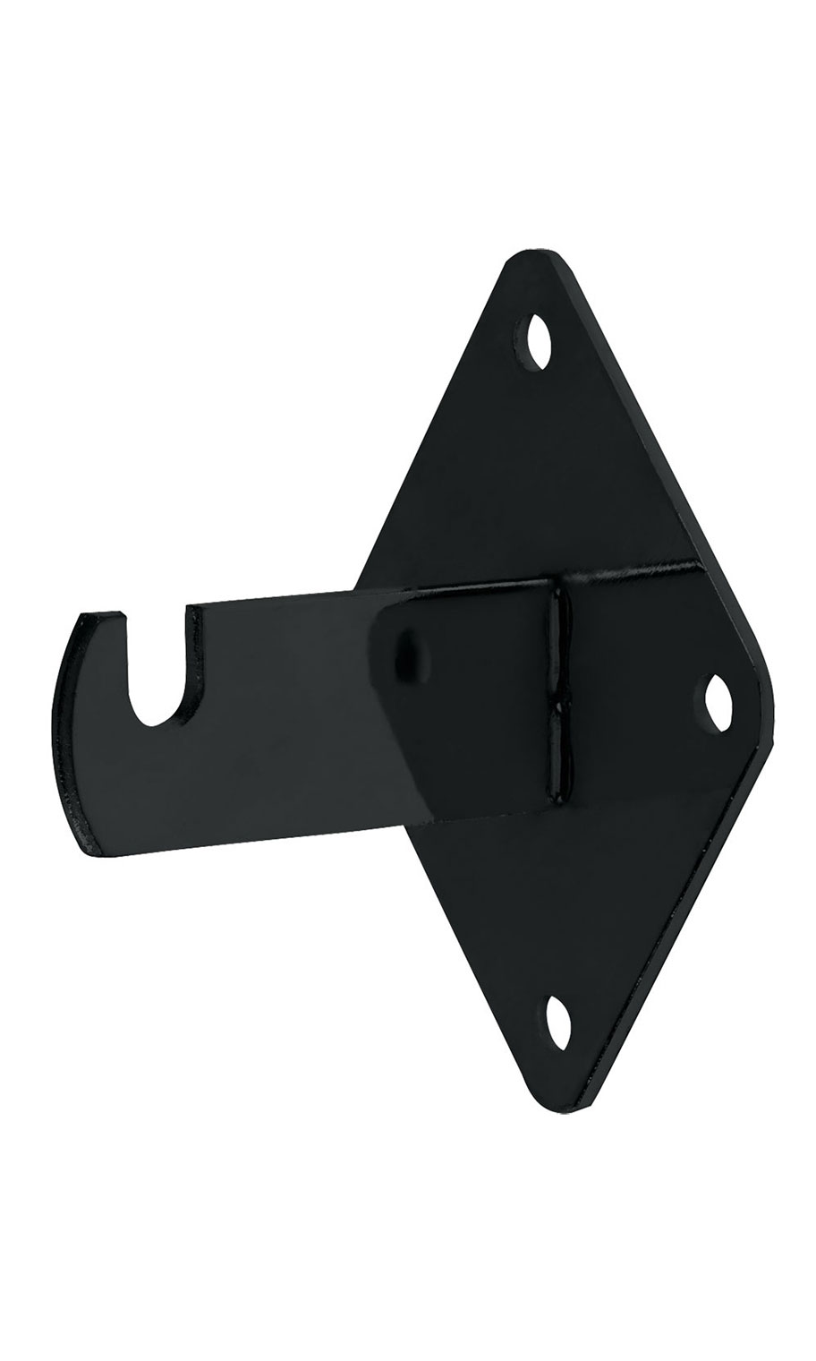 Black Wall Mount Bracket for Wire Grid Wall - Store Supply
