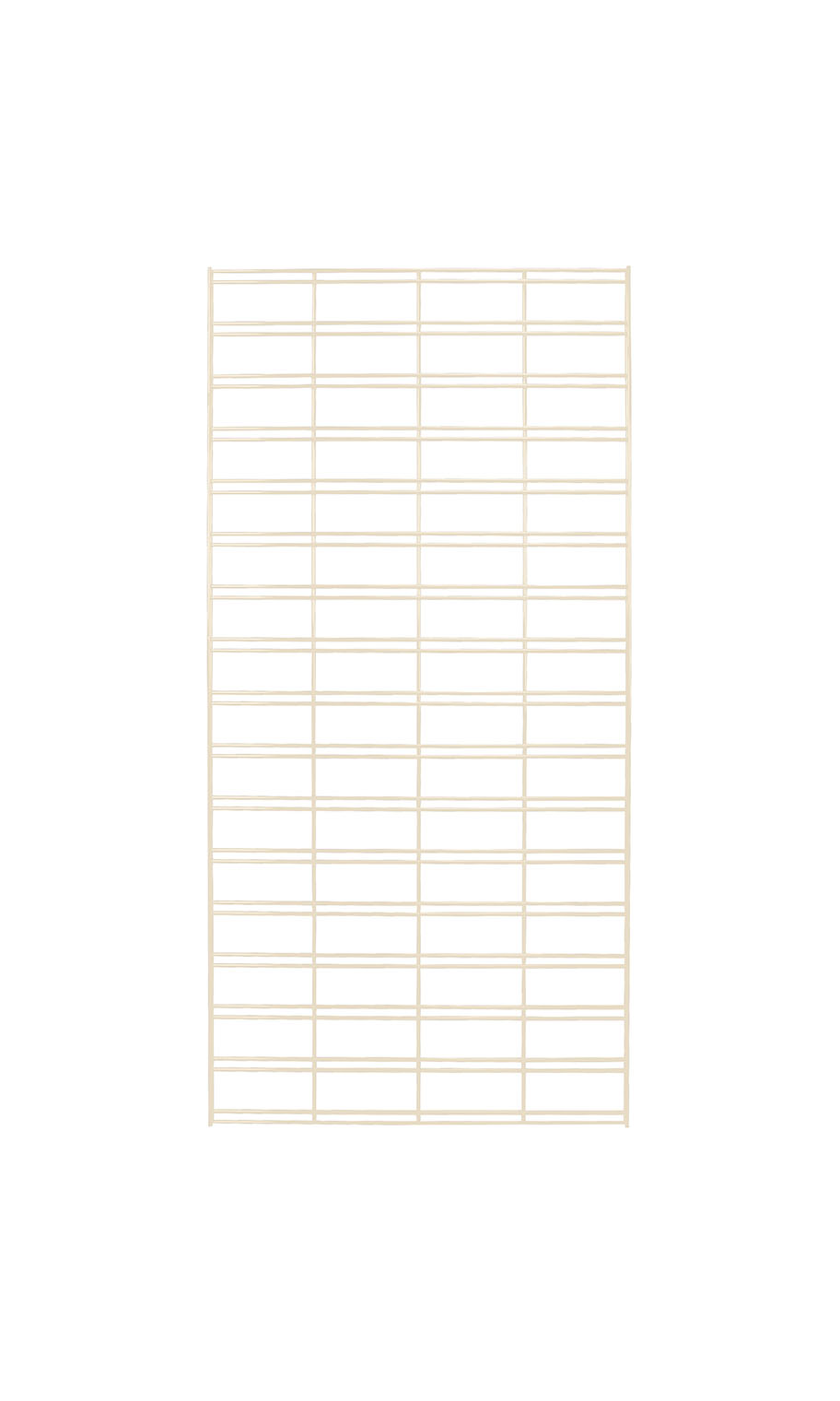 Stoney White 2 x 6 Slat Grid Panel - Store Supply Warehouse