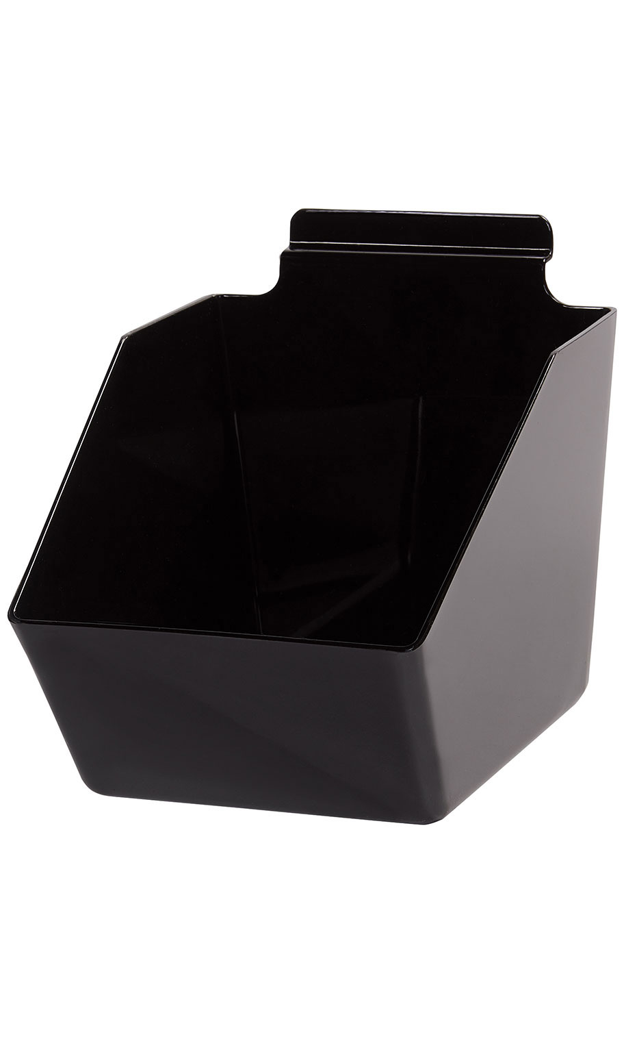 7 ½ x 6 x 5 ½ inch Black Plastic Dump Bin | SSW