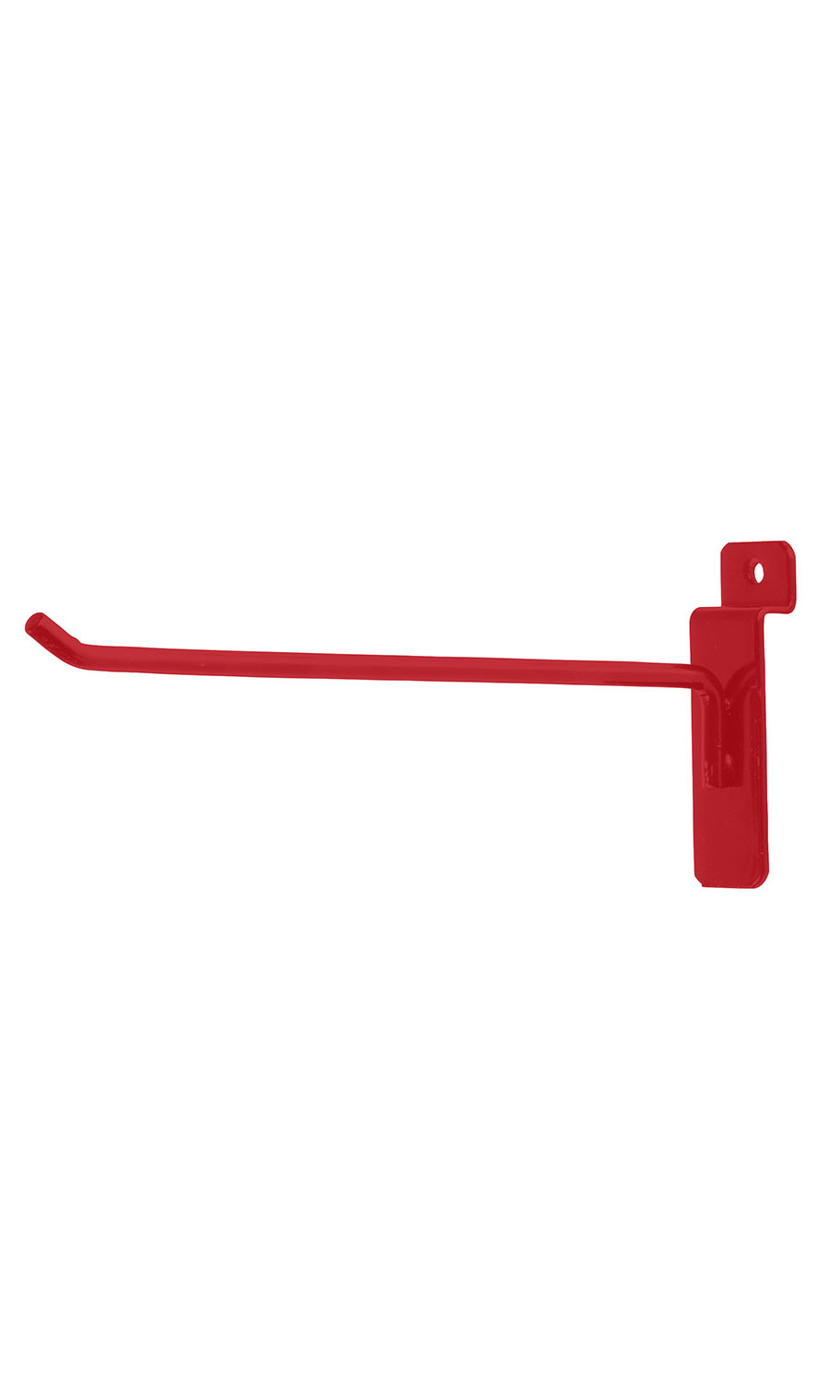 Berry Red 8" Slatwall Peg Hook - Store Supply Warehouse