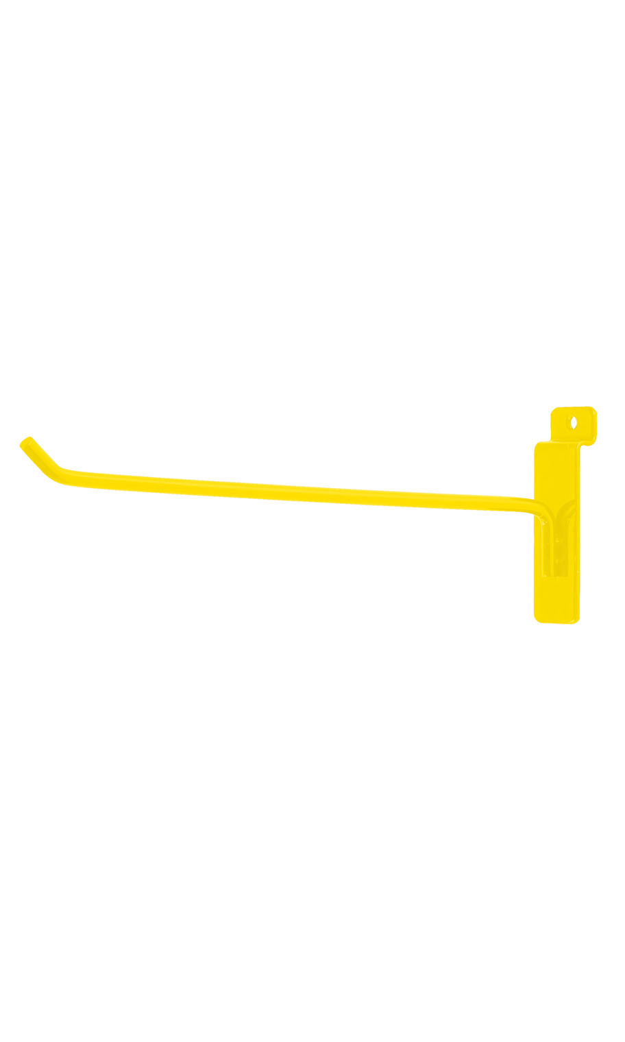 Bright Yellow 10" Slatwall Peg Hook - Store Supply Warehouse