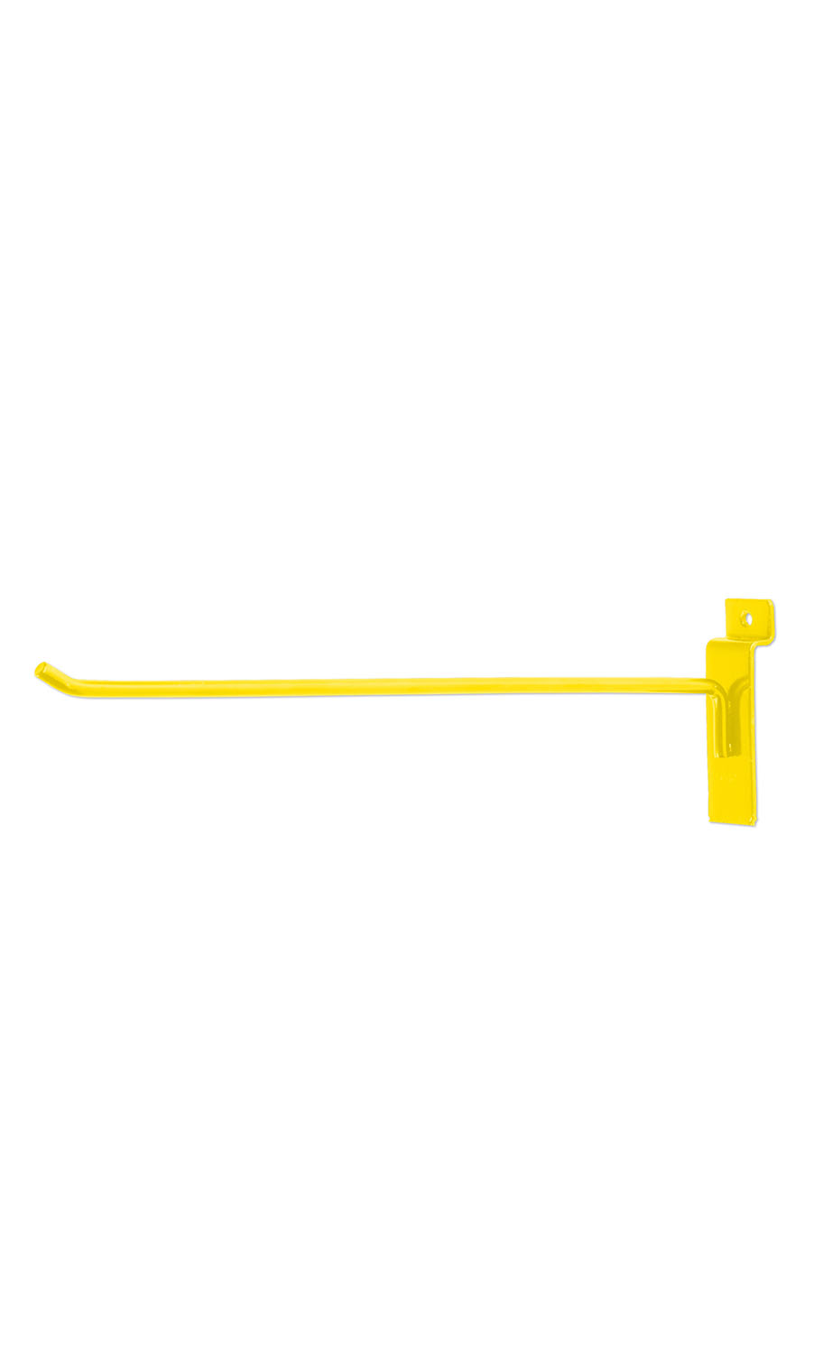 Made to Order 12" Slatwall Peg Hook - Bright Yellow