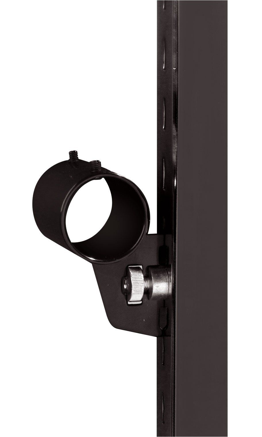 Black 3" Round Hangrail Bracket | Store Supply Warehouse