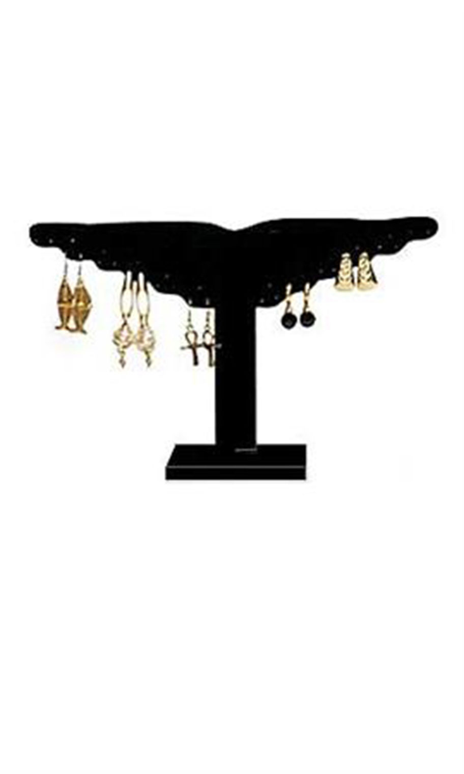 Winged Earring Displays With Black Base | Store Supply
