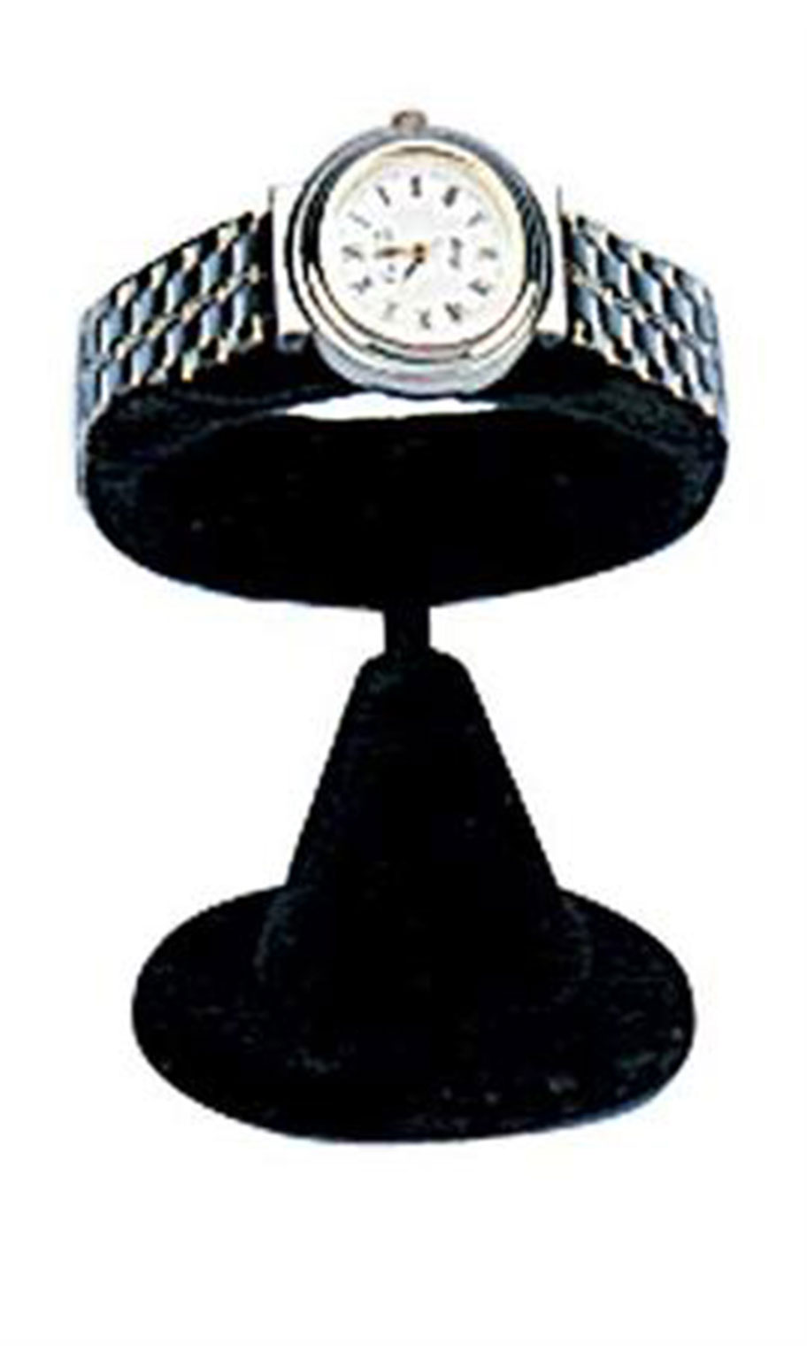 Black Velvet Horizontal Watch Stands- 3"H