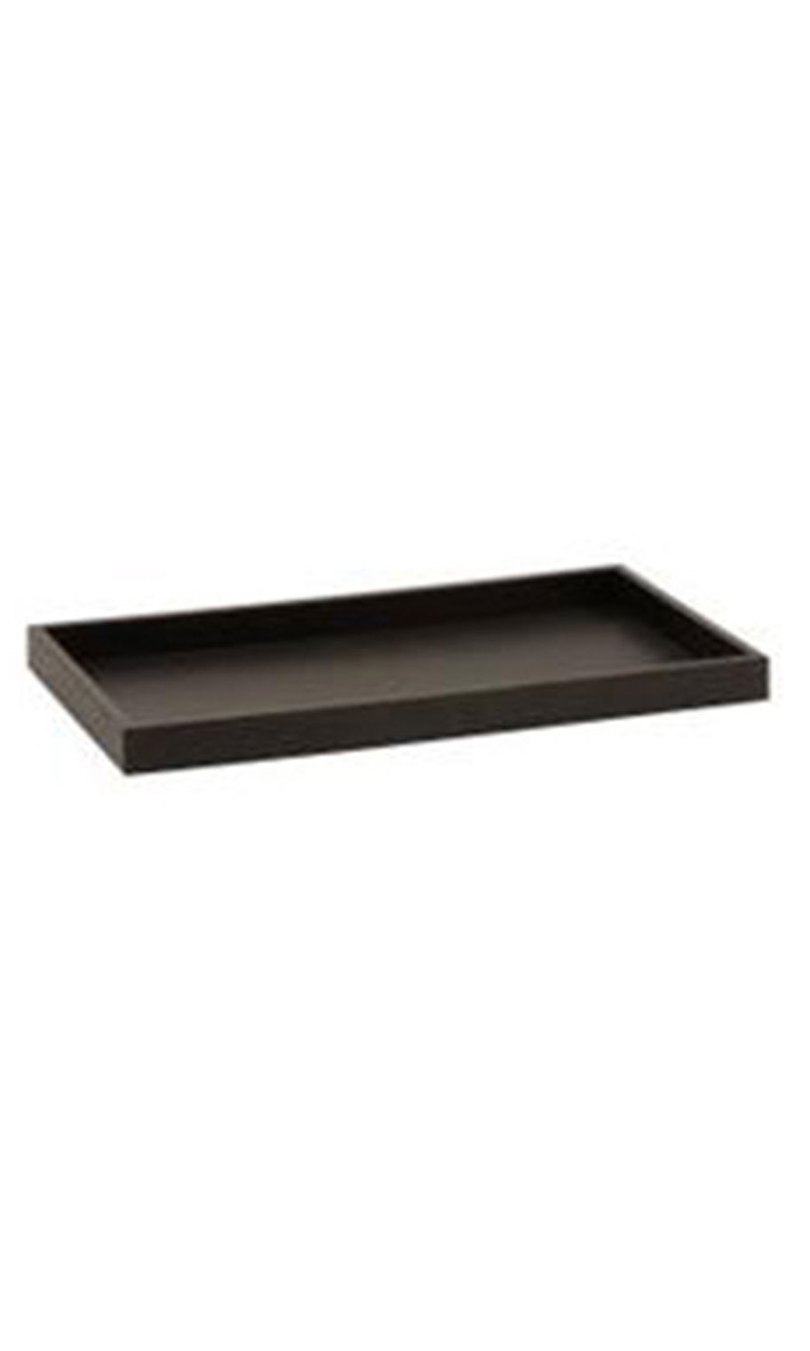 Large Black Plastic Stackable Trays | Store Supply Warehouse