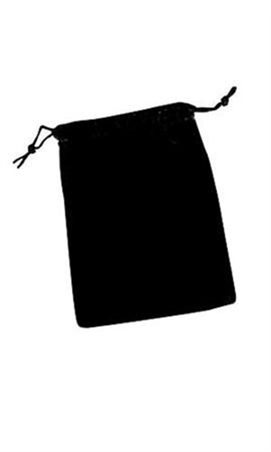 Black Velvet Draw String Pouches- 4" x 5"