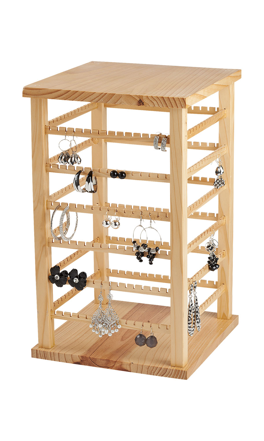 Wood Earring Display Large | Store Supply Warehouse