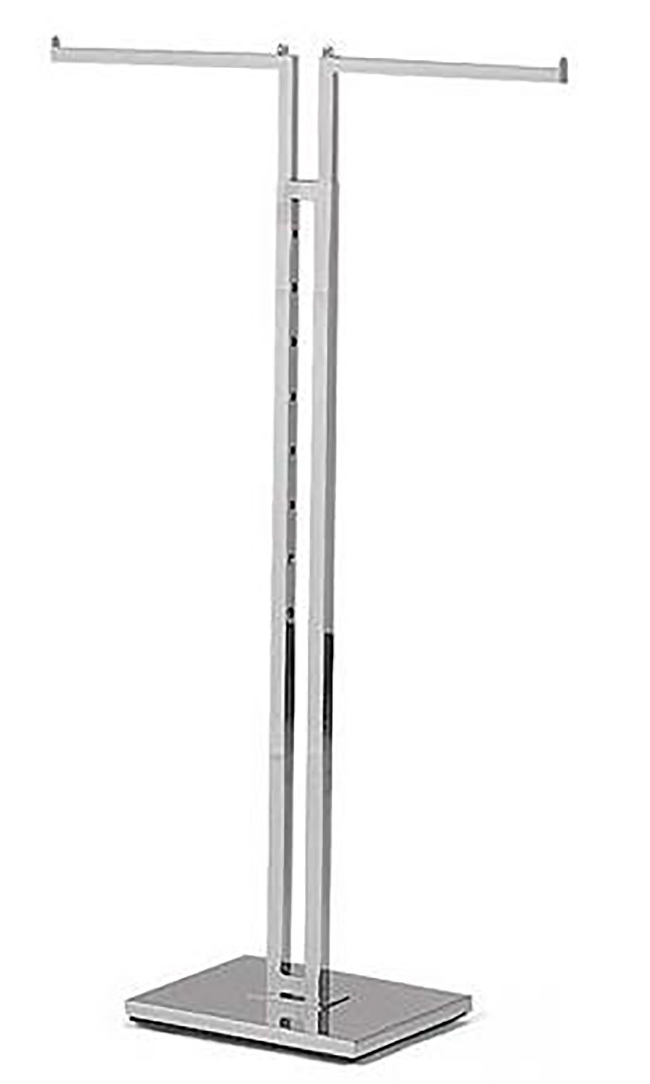 Chrome 2-Way Clothing Racks - Straight Arms | Store Supply Warehouse