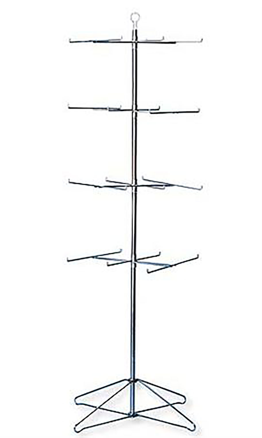 63-1/2"H 4-Tier Wire Spinner Rack | Store Supply Warehouse