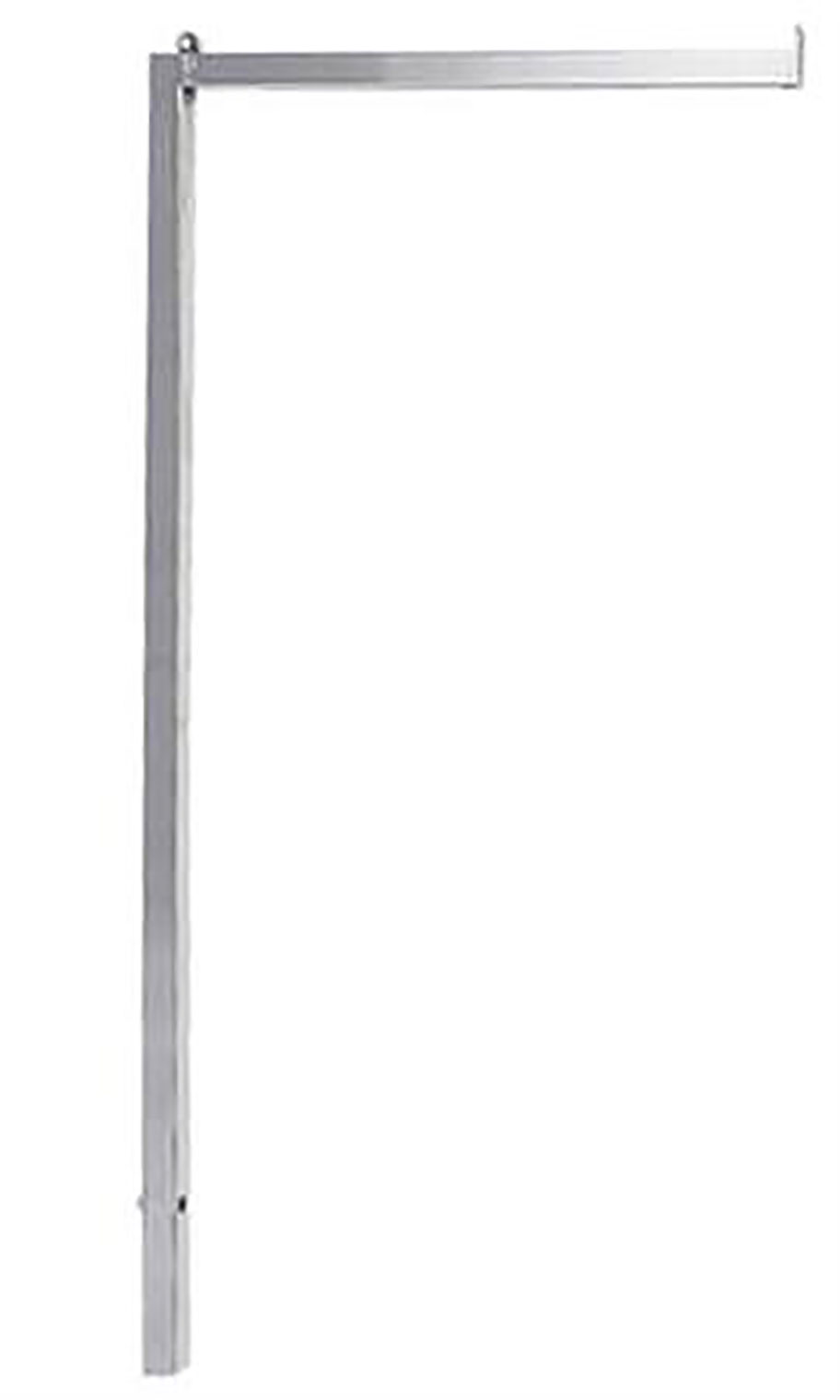 Chrome Straight Arm for Clothing Racks - Square Tubing | Store Supply