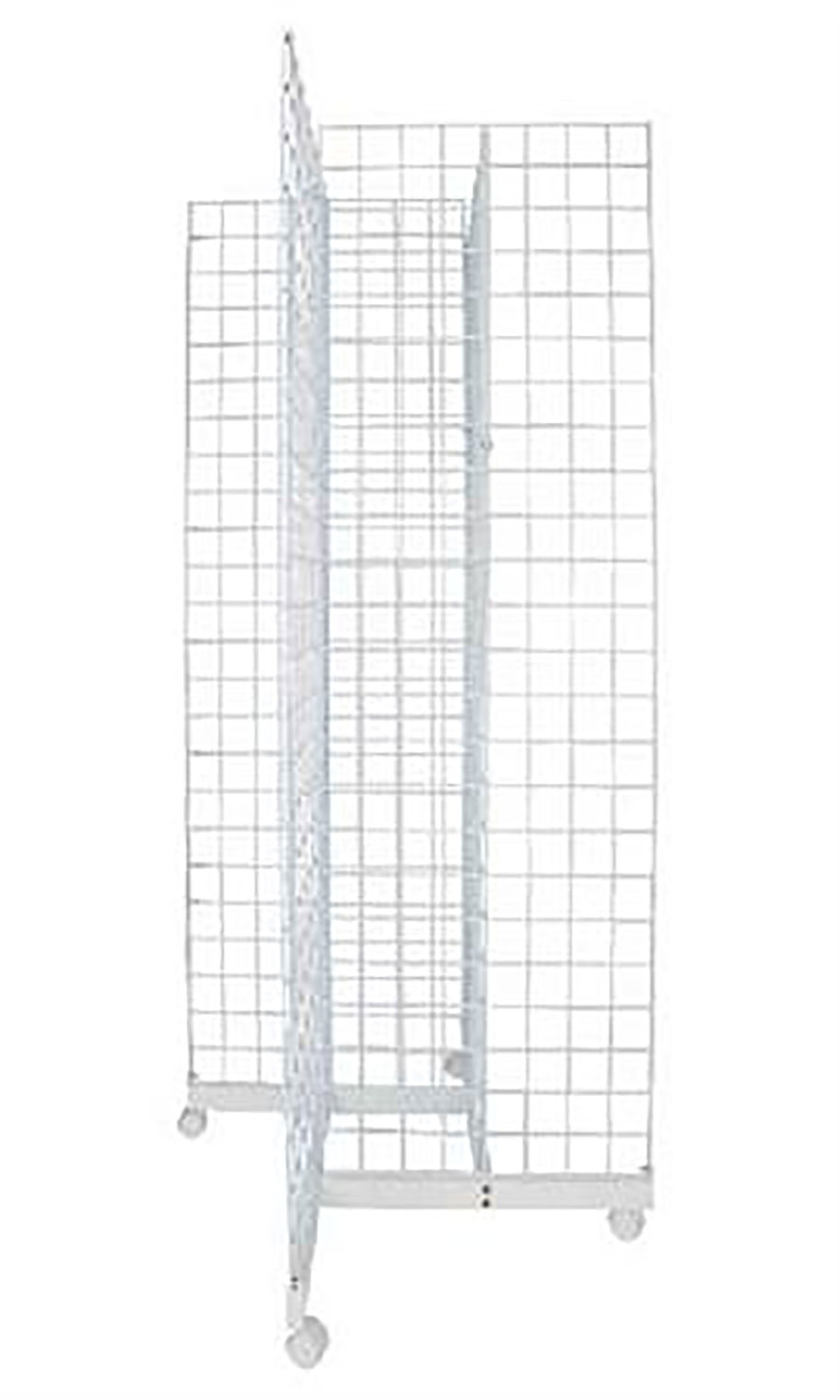 White 4- Way Grid Wall Tower | Store Supply Warehouse