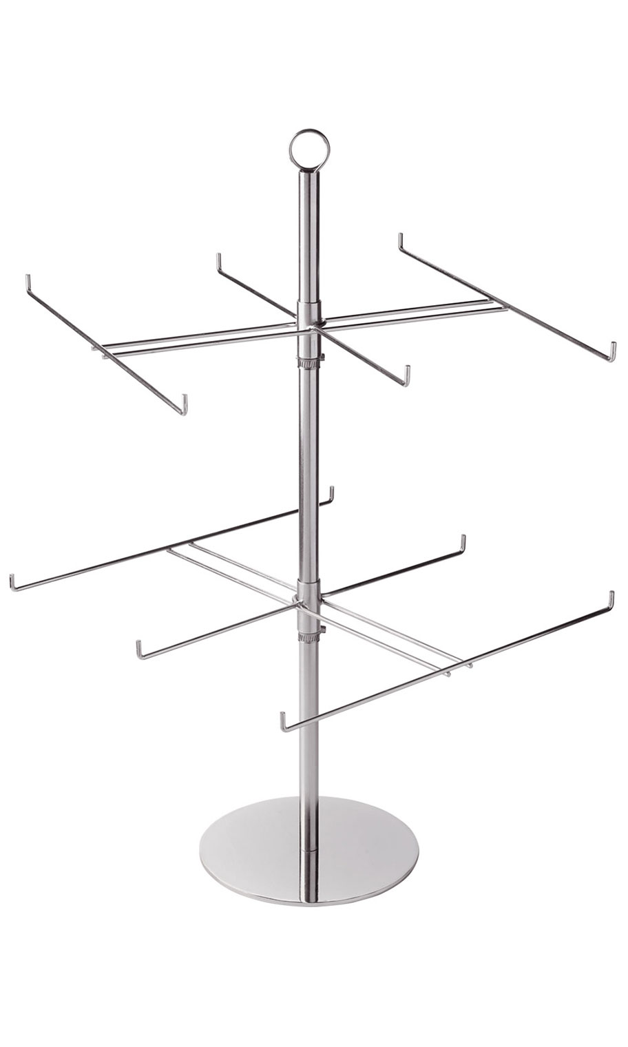 2-Tier Countertop Peg Spinner Rack