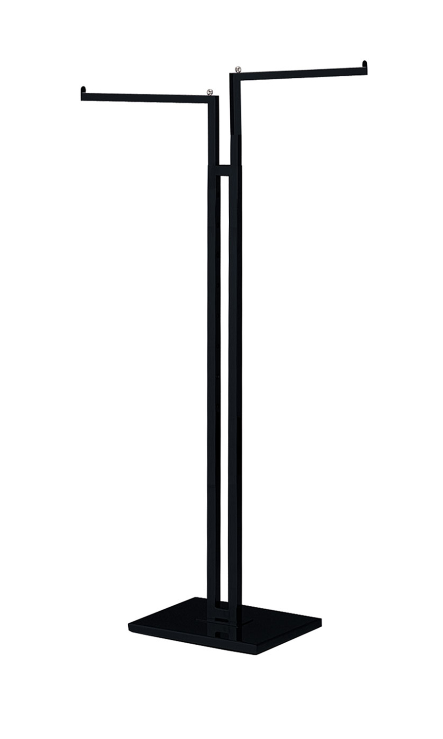 Black 2-Way Clothing Rack with Black Straight Arms