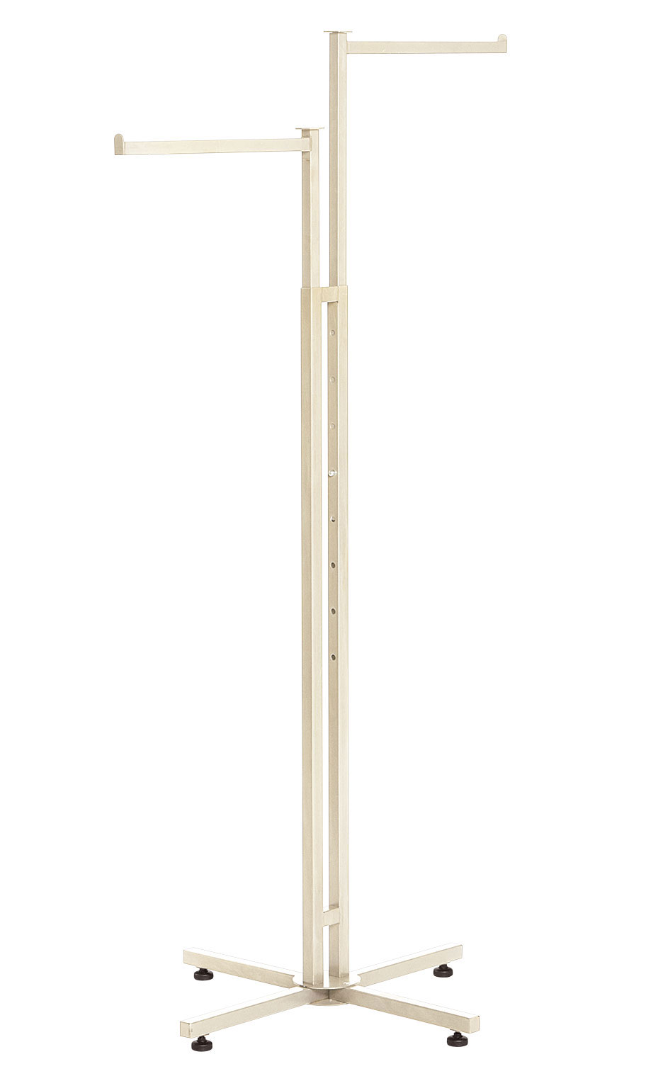 Boutique Ivory 2-Way Clothing Rack with Straight Arms