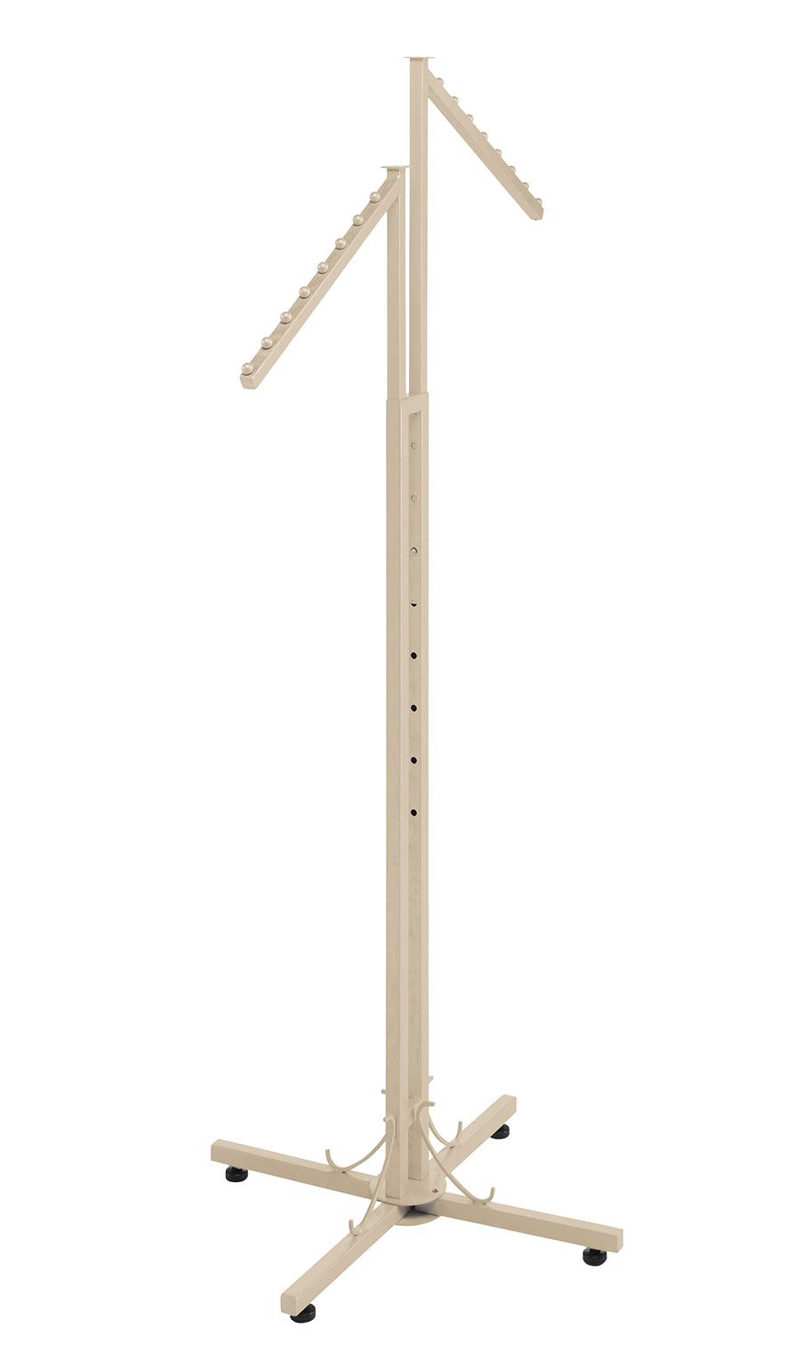 Boutique Ivory 2-Way Clothing Rack with Slant Arms