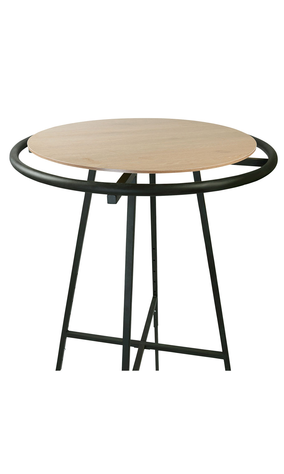 Caramel Oak Wood Topper for Round Clothing Racks