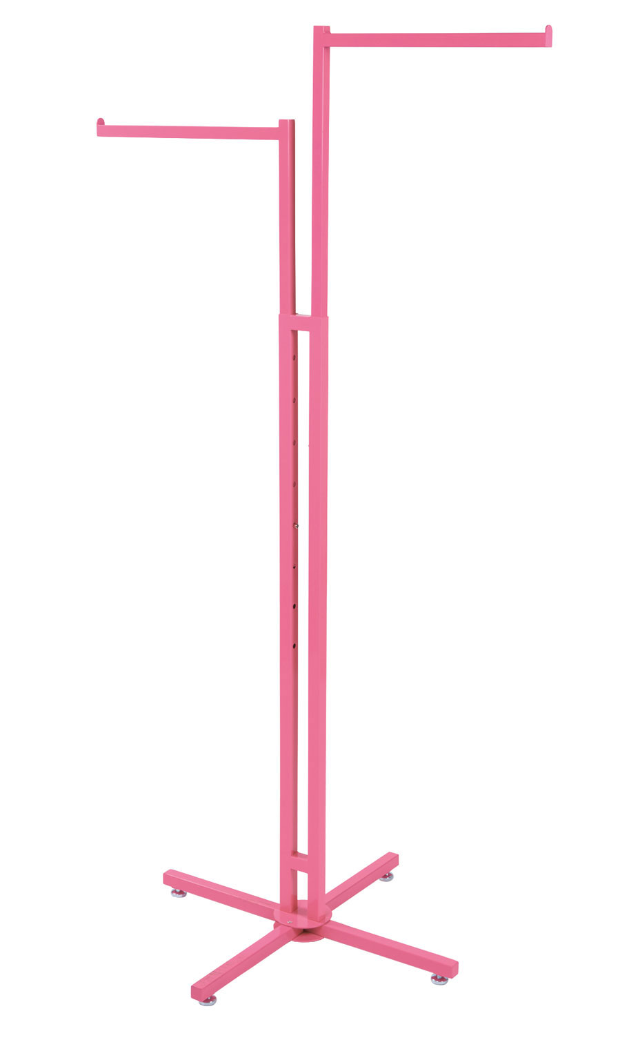 Hot Pink 2-Way Clothing Rack- Straight Arms | Store Supply