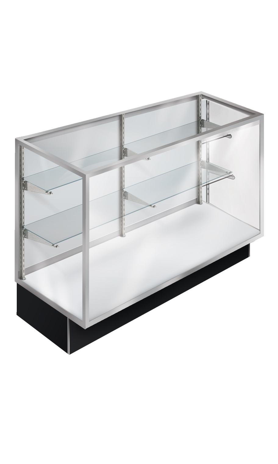 70" Extra Vision Black Display Case RTA - Store Supply