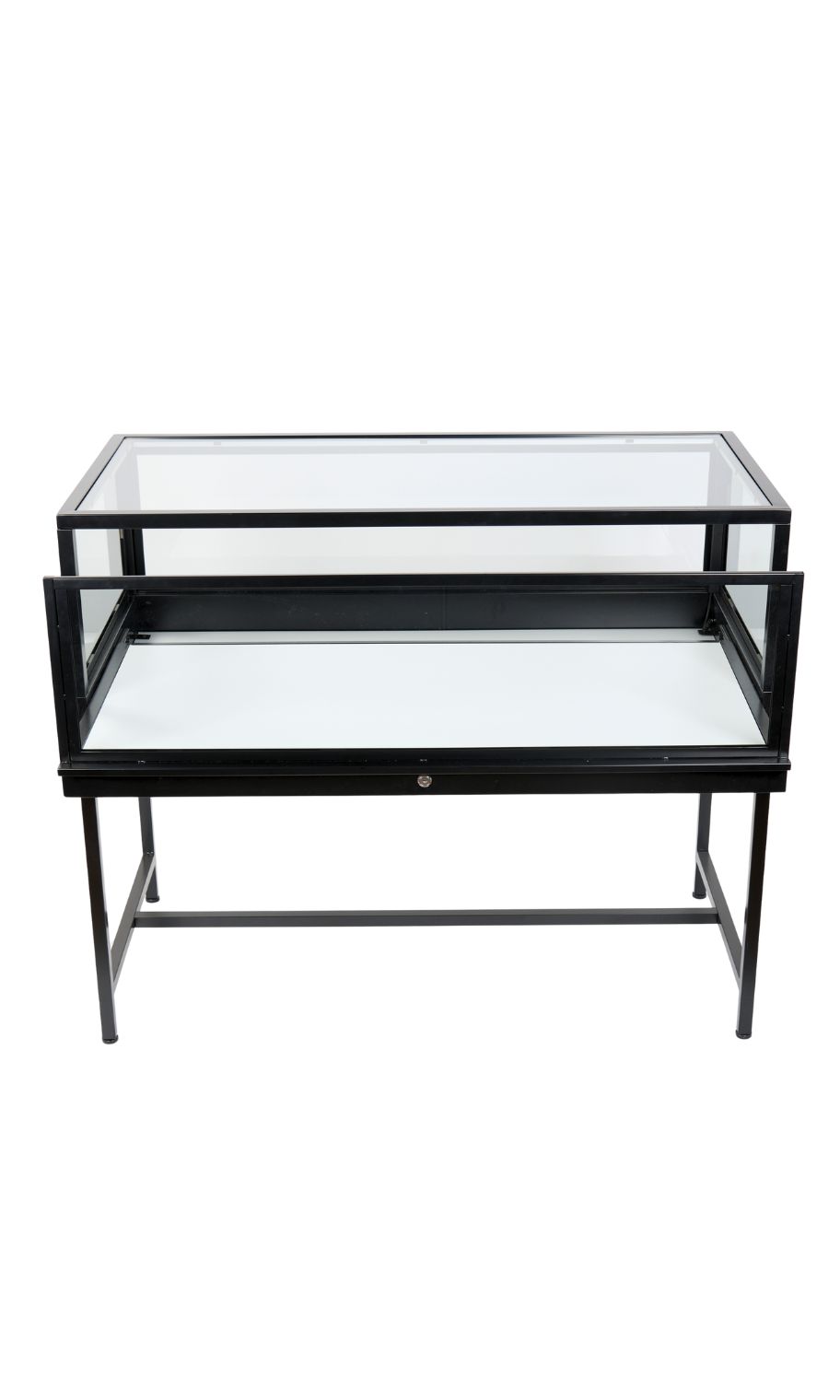 Sliding Drawer Modern Glass Display Case
