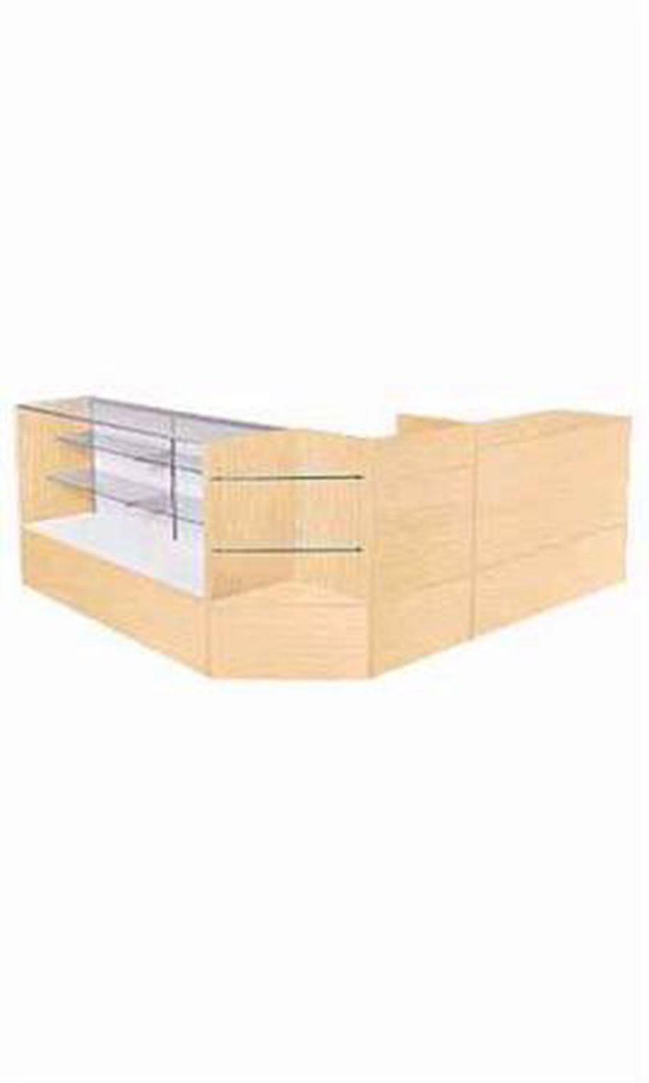 Maple Fully Assembled Display Showcase Arrangement Set | Store Supply