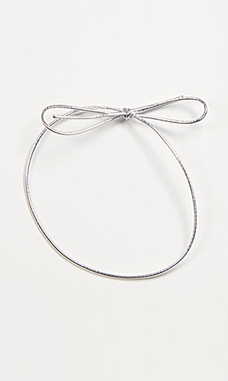 8" Silver Elastic Stretch Loops | Simple Retail