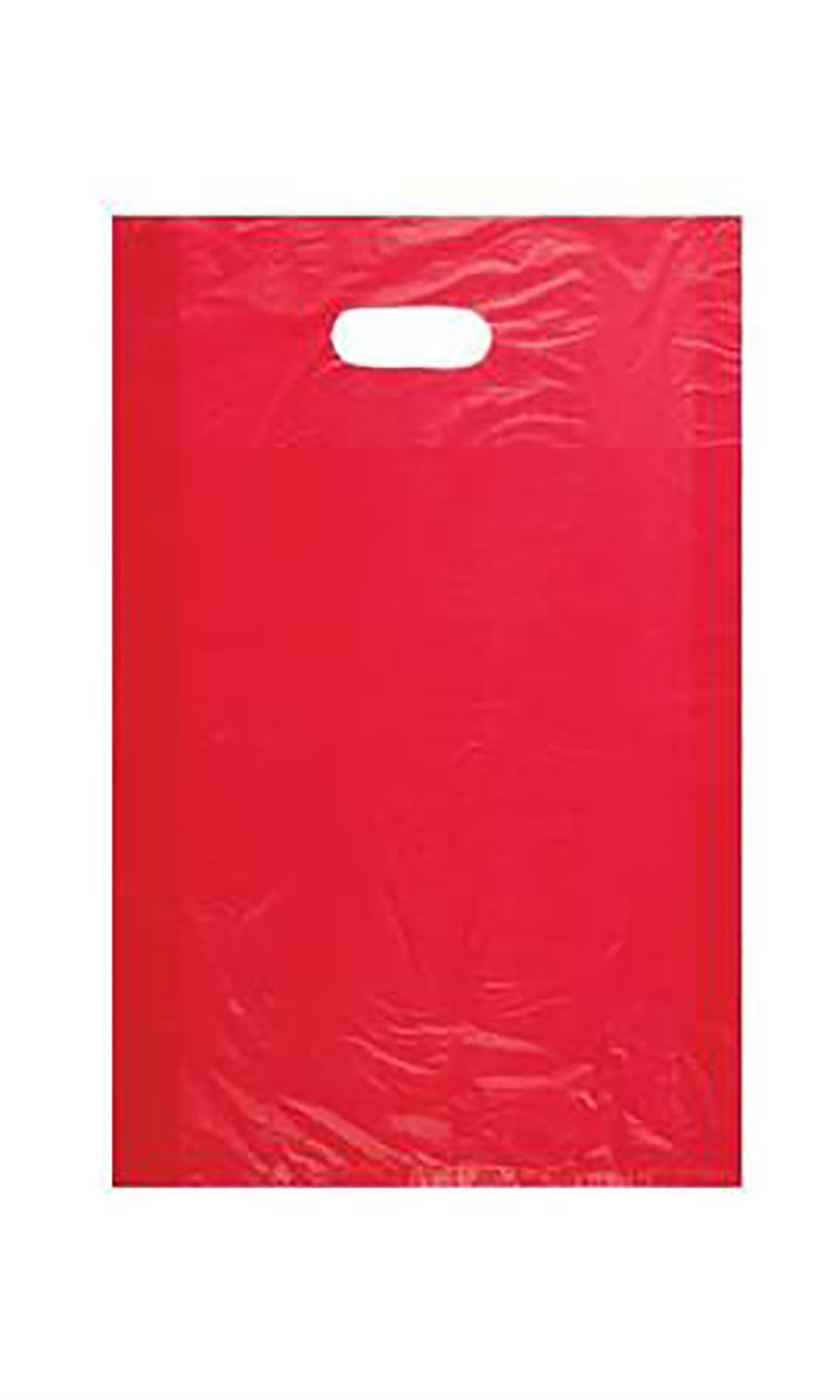 Medium Wholesale Red High-Density Plastic Merchandise Bags | SSW