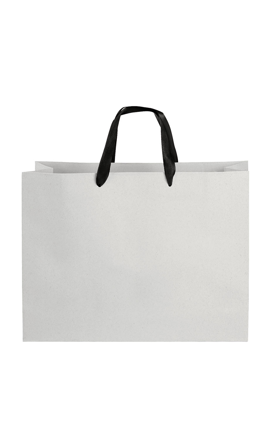 Premium Folded Top Paper Bags Black Ribbon Handles | SSW