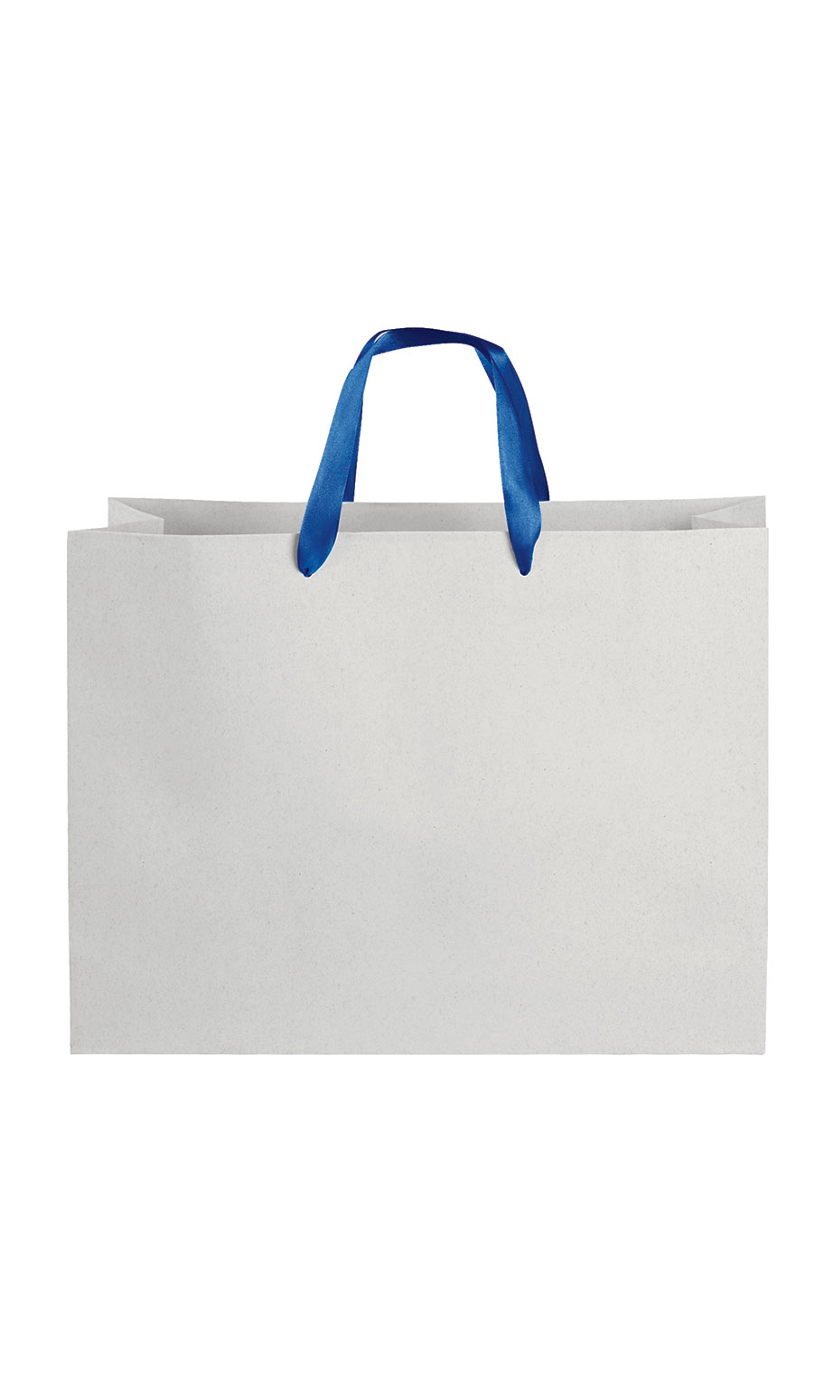 Paper Bags Royal Blue Ribbon Handles | Store Supply