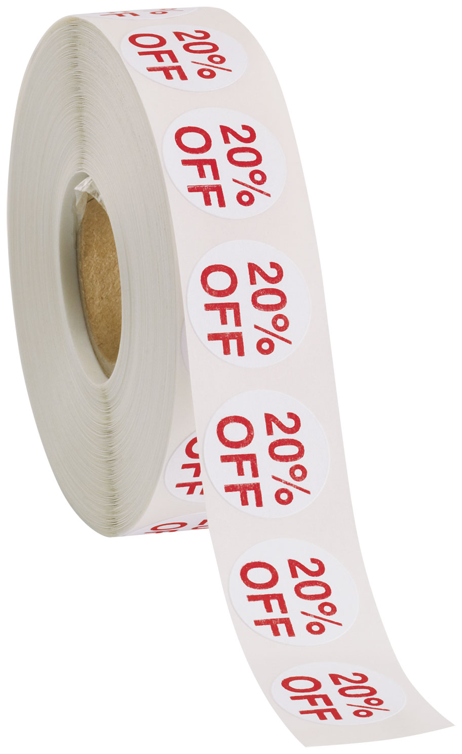 20 Percent Off Self-Adhesive Discount Labels - 3/4" Diameter | SSW