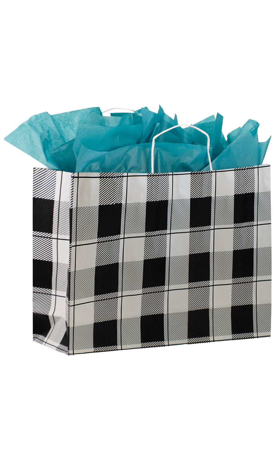 Large Buffalo Check Paper Bags | Store Supply Warehouse