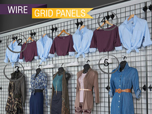 Wire Wall Grid & Gridwall Displays | Store Supply Warehouse